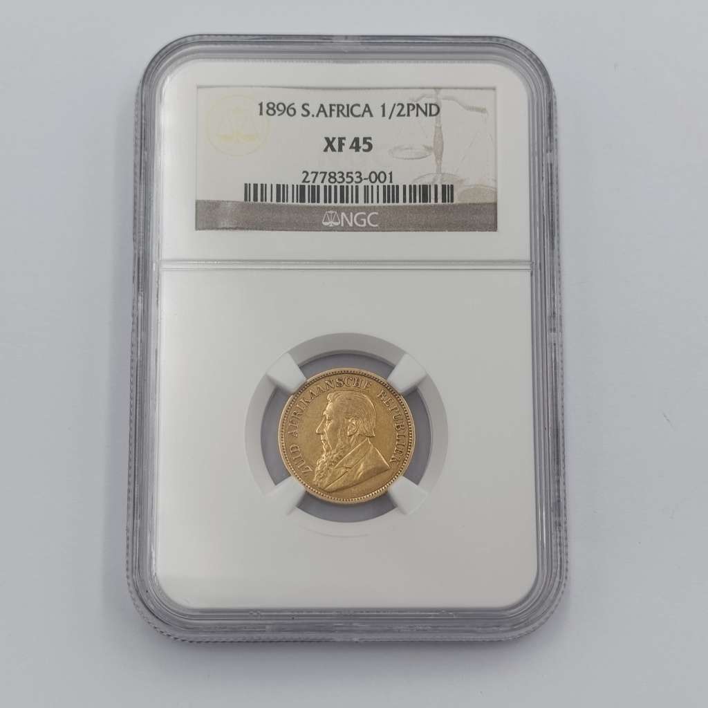 Halfponde - 1896 ZAR Kruger half pond graded XF45 by NGC was listed for 0.00 on 28 Oct at 08:46 ...